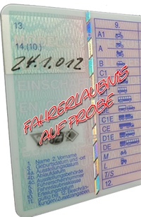 Stilvolle Fhrerschein Auf Probe Geblitzt Fotosnull